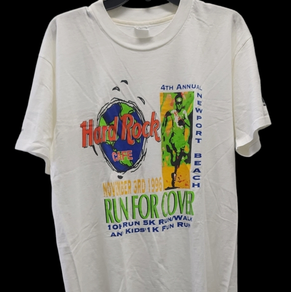 Hard Rock Cafe | Shirts | Hard Rock Cafe Fun Run T Shirt Vintage 9s 996 ...